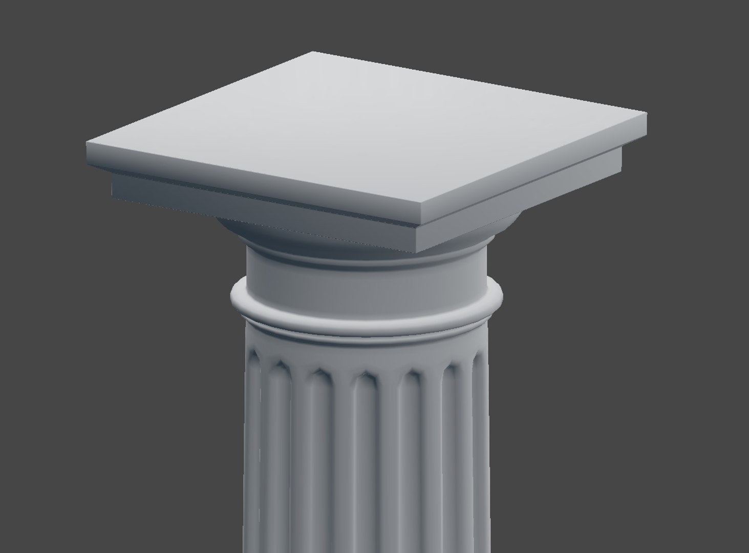 3d Doric Order Column Model
