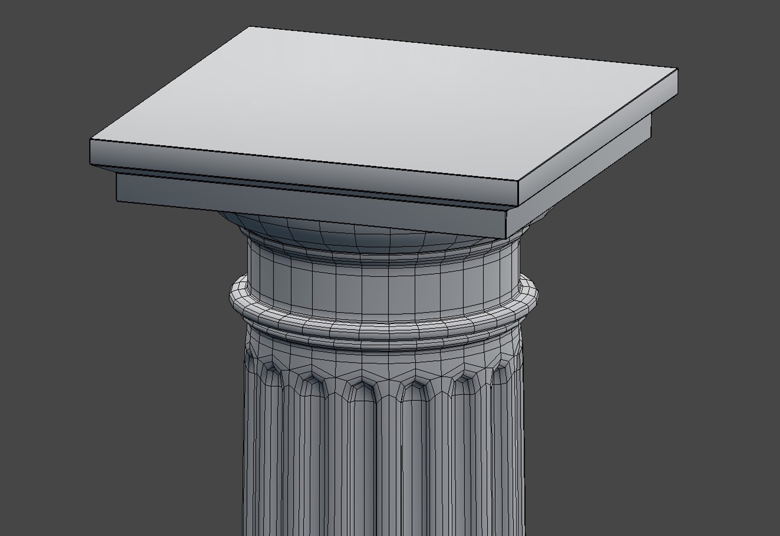 3d Doric Order Column Model