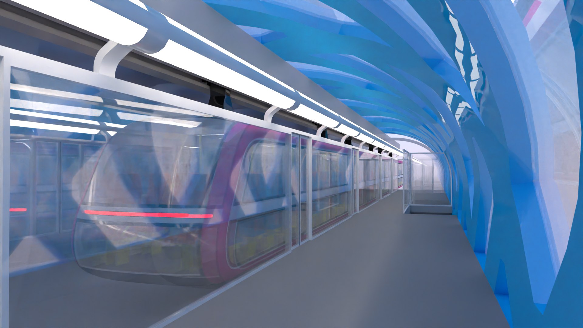 3D Elevated Train Station II - TurboSquid 2208966