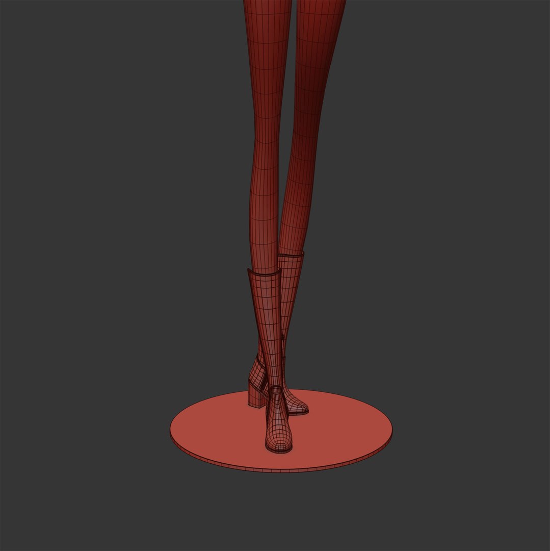 Campbell Black Suede Boots Model - TurboSquid 1752762