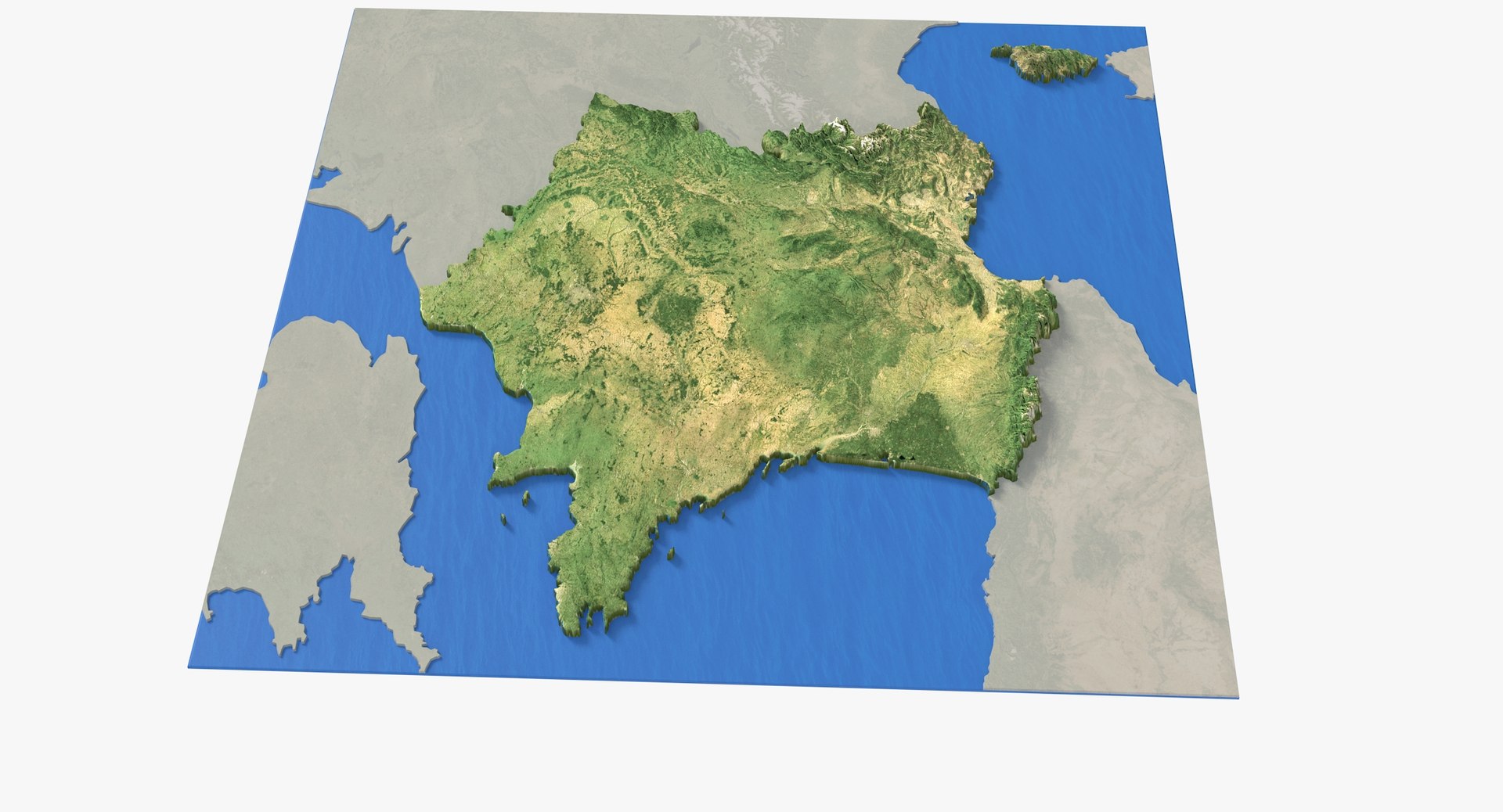France Topographic Map 3D Model - TurboSquid 2332497