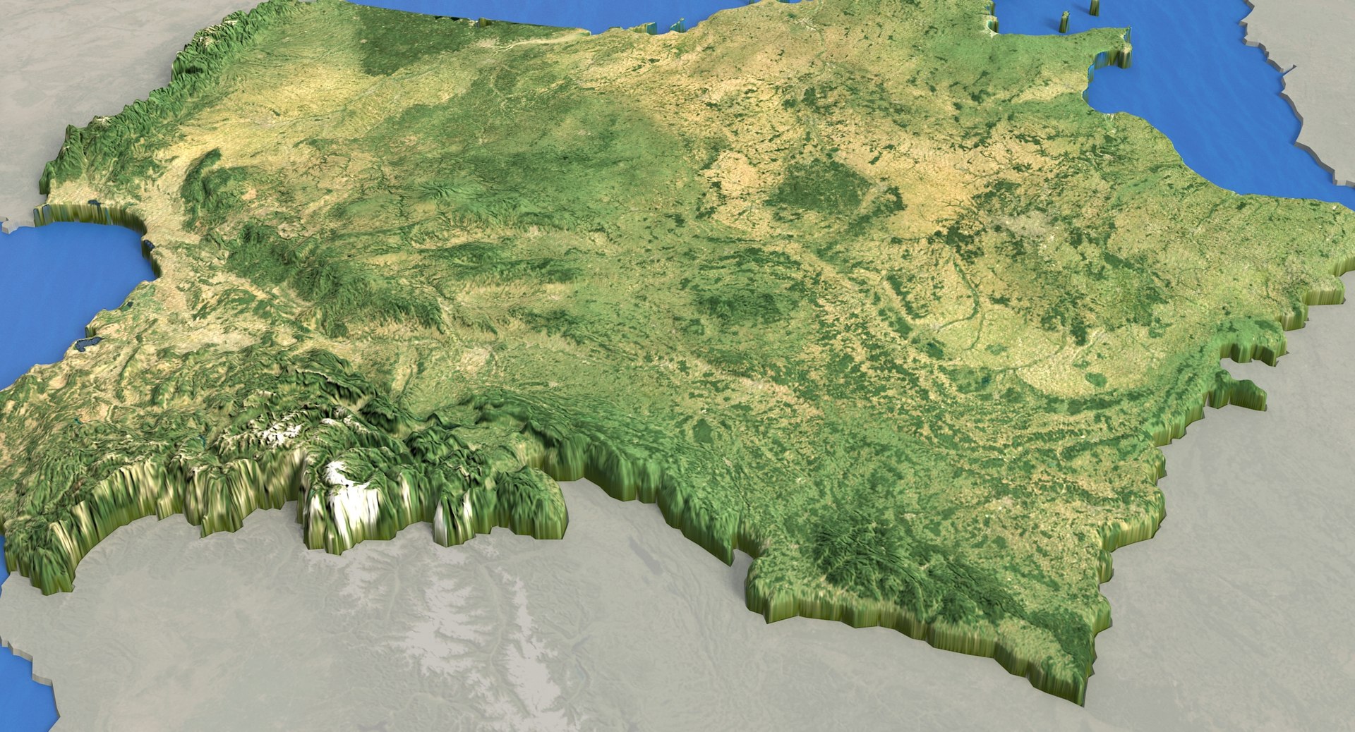 France Topographic Map 3D Model - TurboSquid 2332497