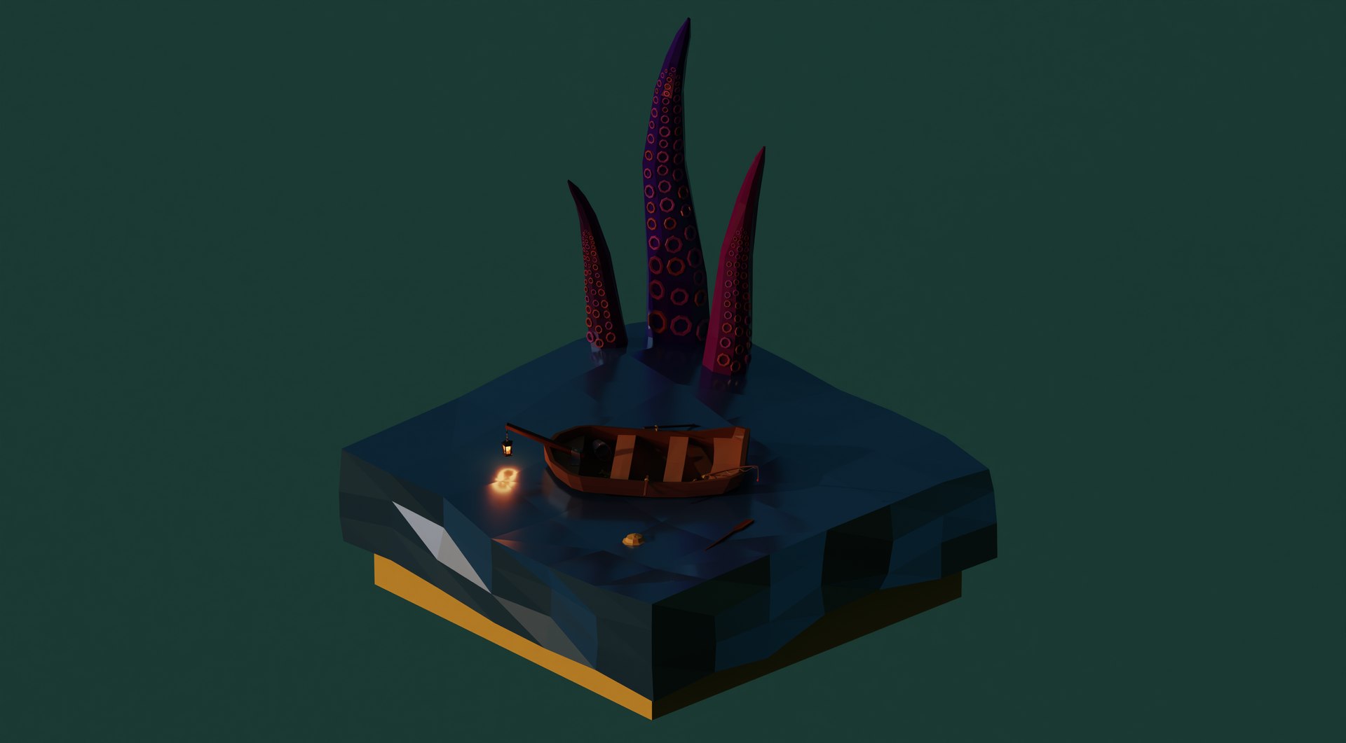 3D Mini Landscape - Ocean Model - TurboSquid 1970200