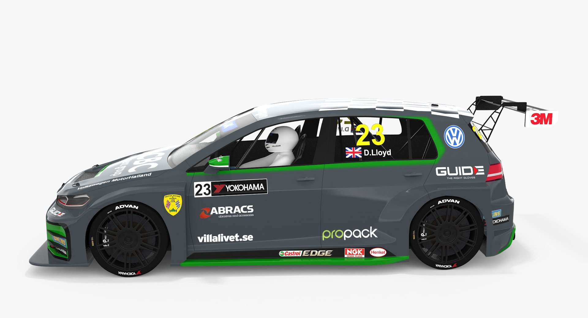 3D volkswagen golf gti tcr model - TurboSquid 1319184