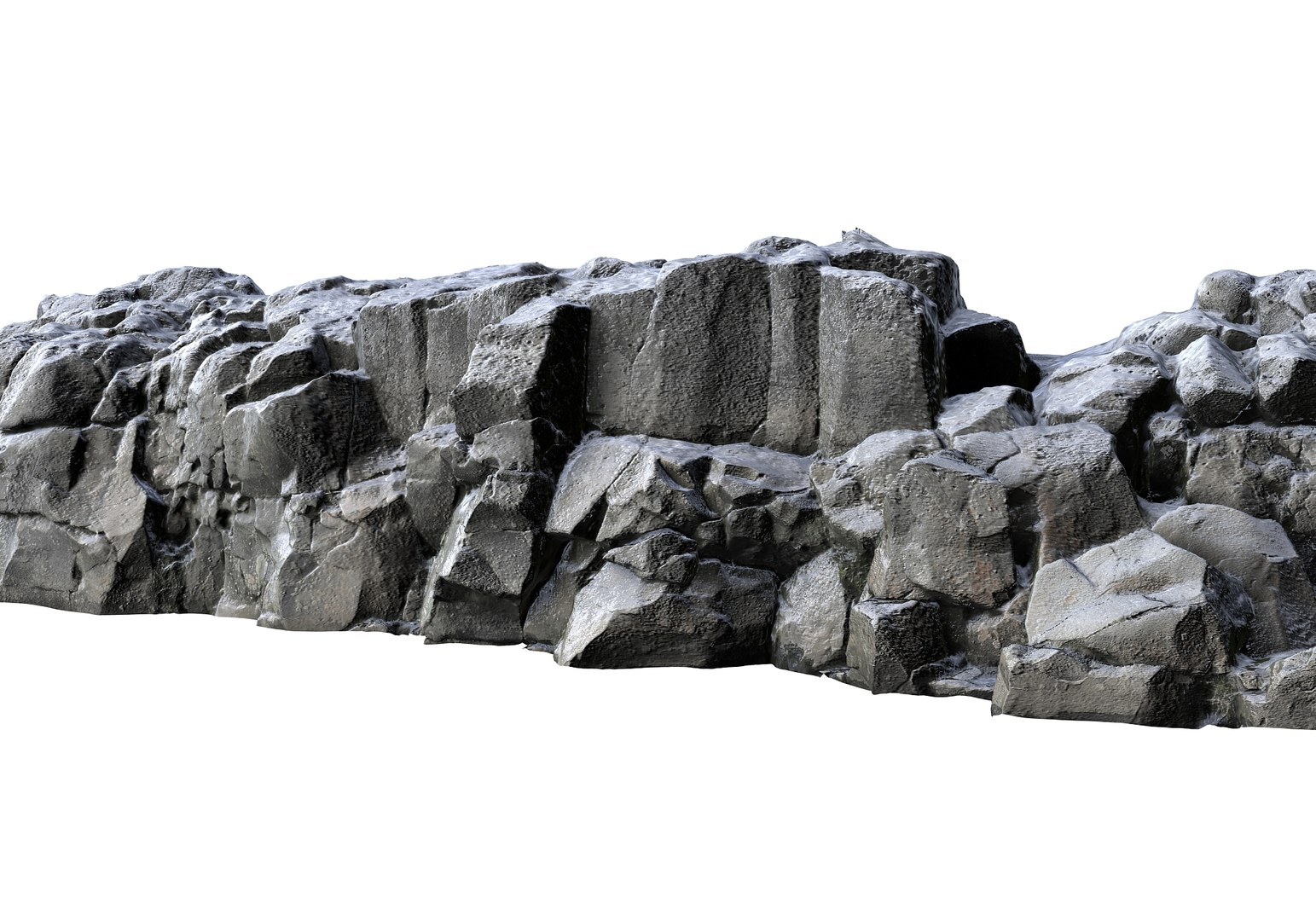 3D Iceland Basalt Cliff - TurboSquid 1606455