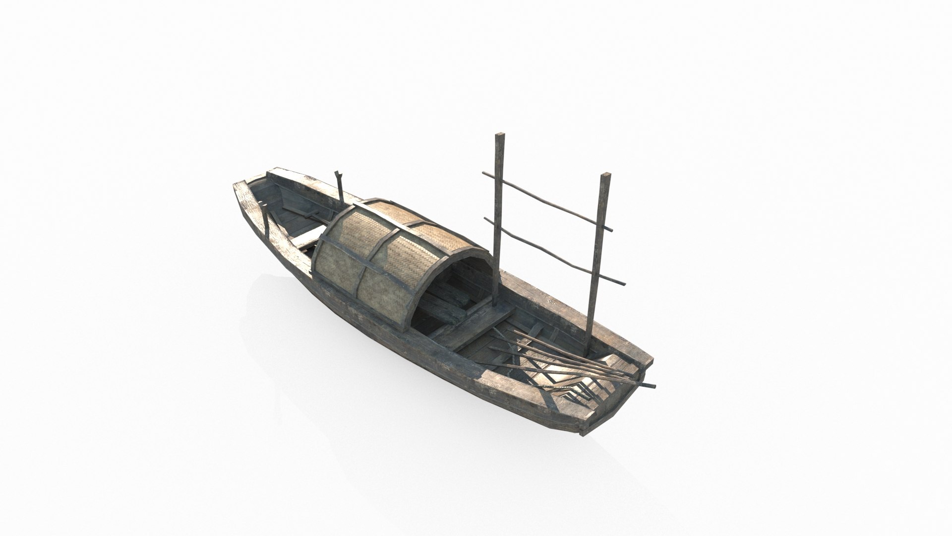 Ancient Wooden Boats Model - TurboSquid 2065015