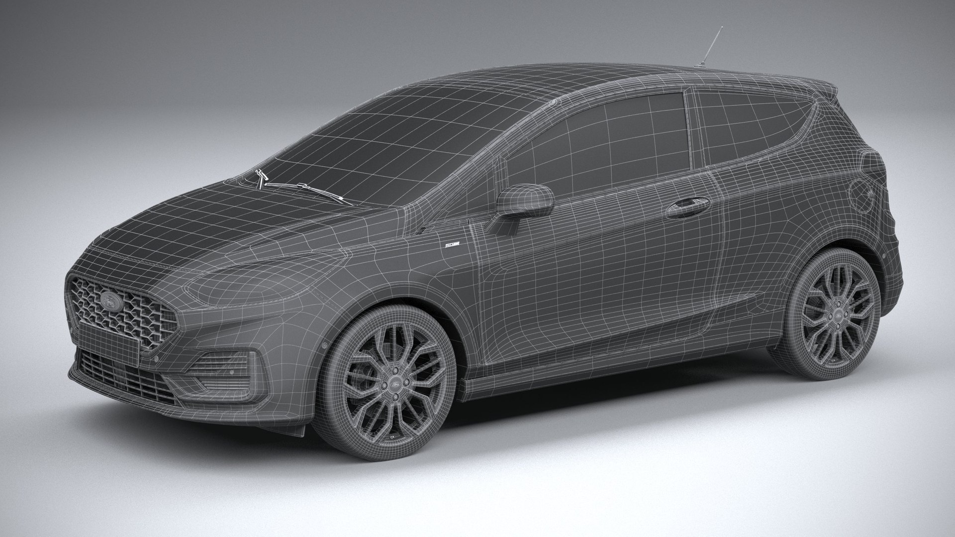 3D Ford Fiesta ST-Line 3door 2022 - TurboSquid 1800080