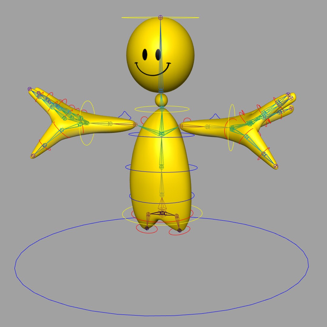 Smiley Rigged Character Model - TurboSquid 1213844