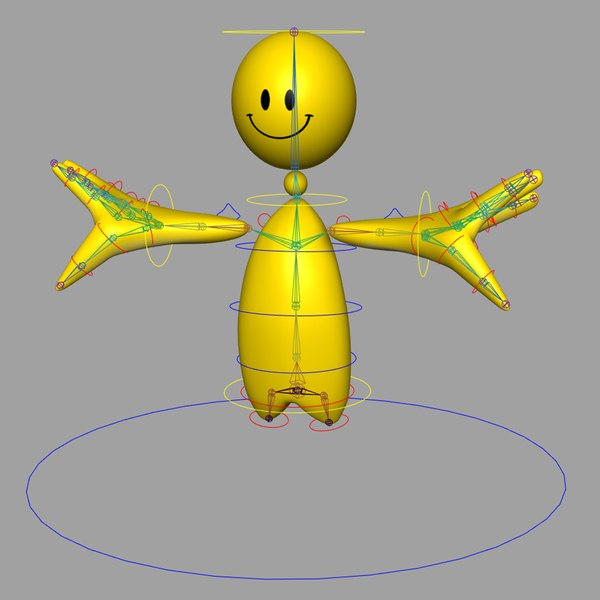 modelo 3d Smiley Rigged dummy character - TurboSquid 1213844