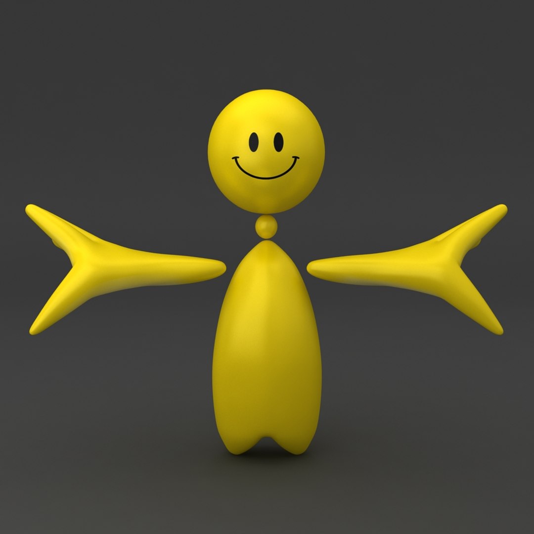 Smiley Rigged Character Model - TurboSquid 1213844