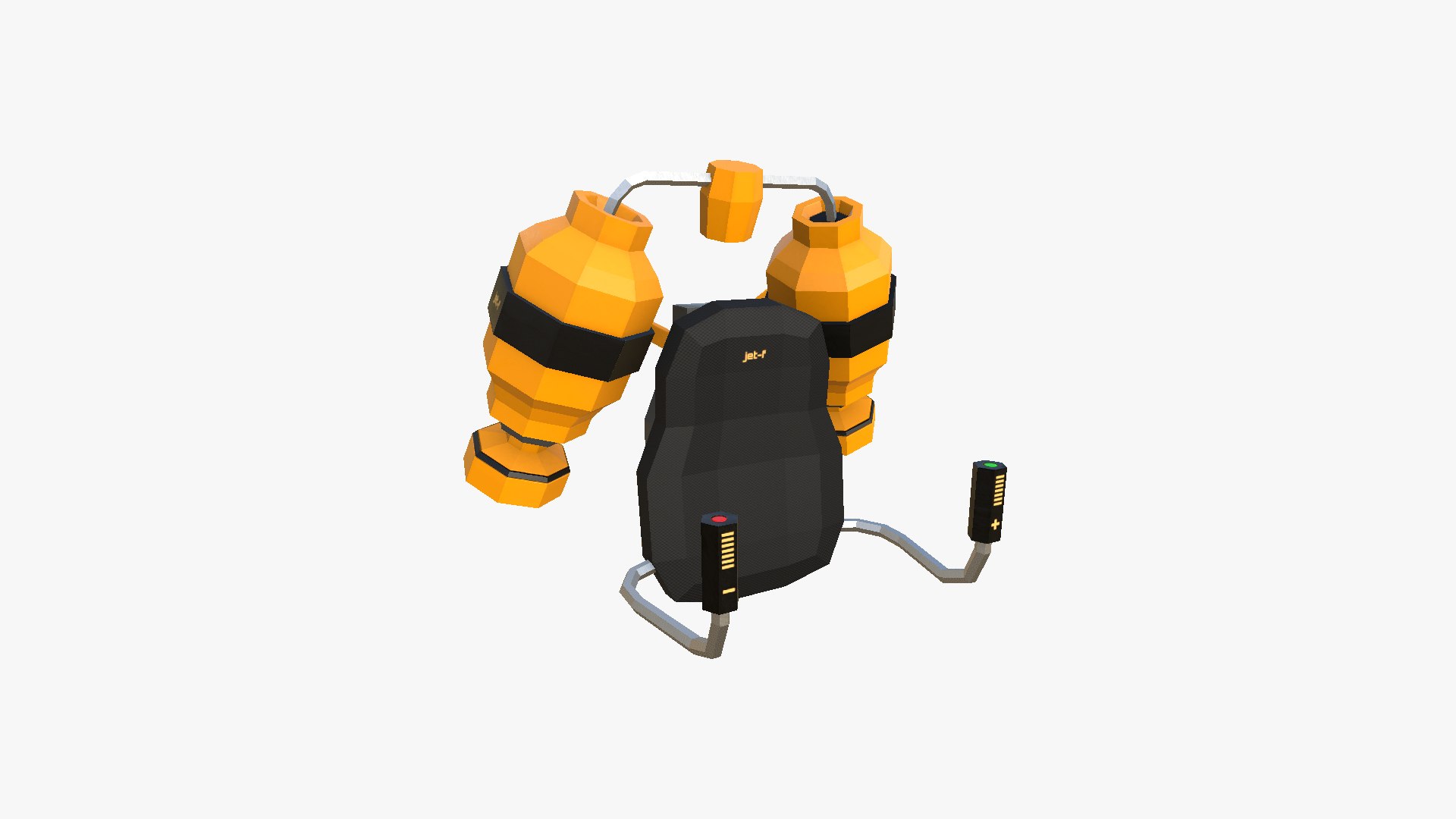 05 Jetpack Low Poly F Collection - SciFi Character Design 3D Model ...