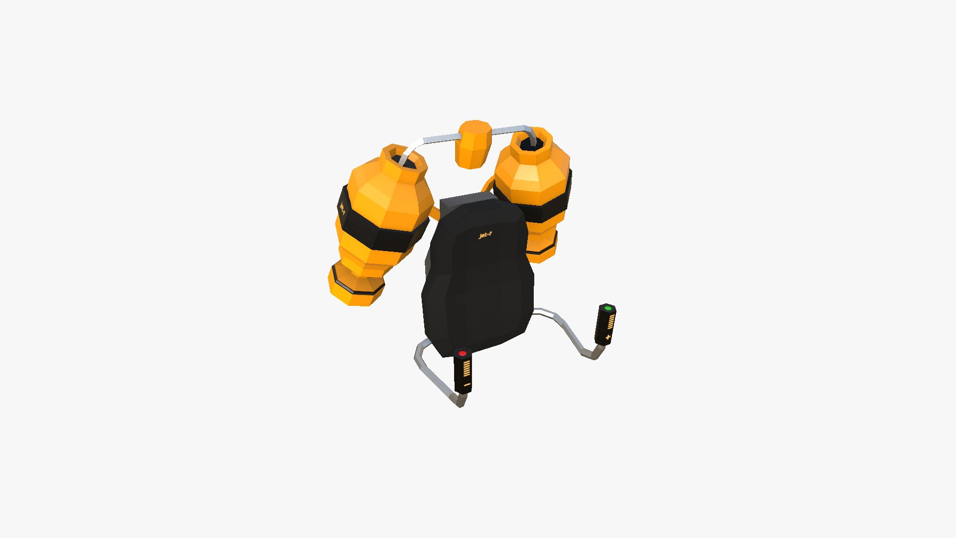 05 Jetpack Low Poly F Collection - SciFi Character Design 3D Model ...