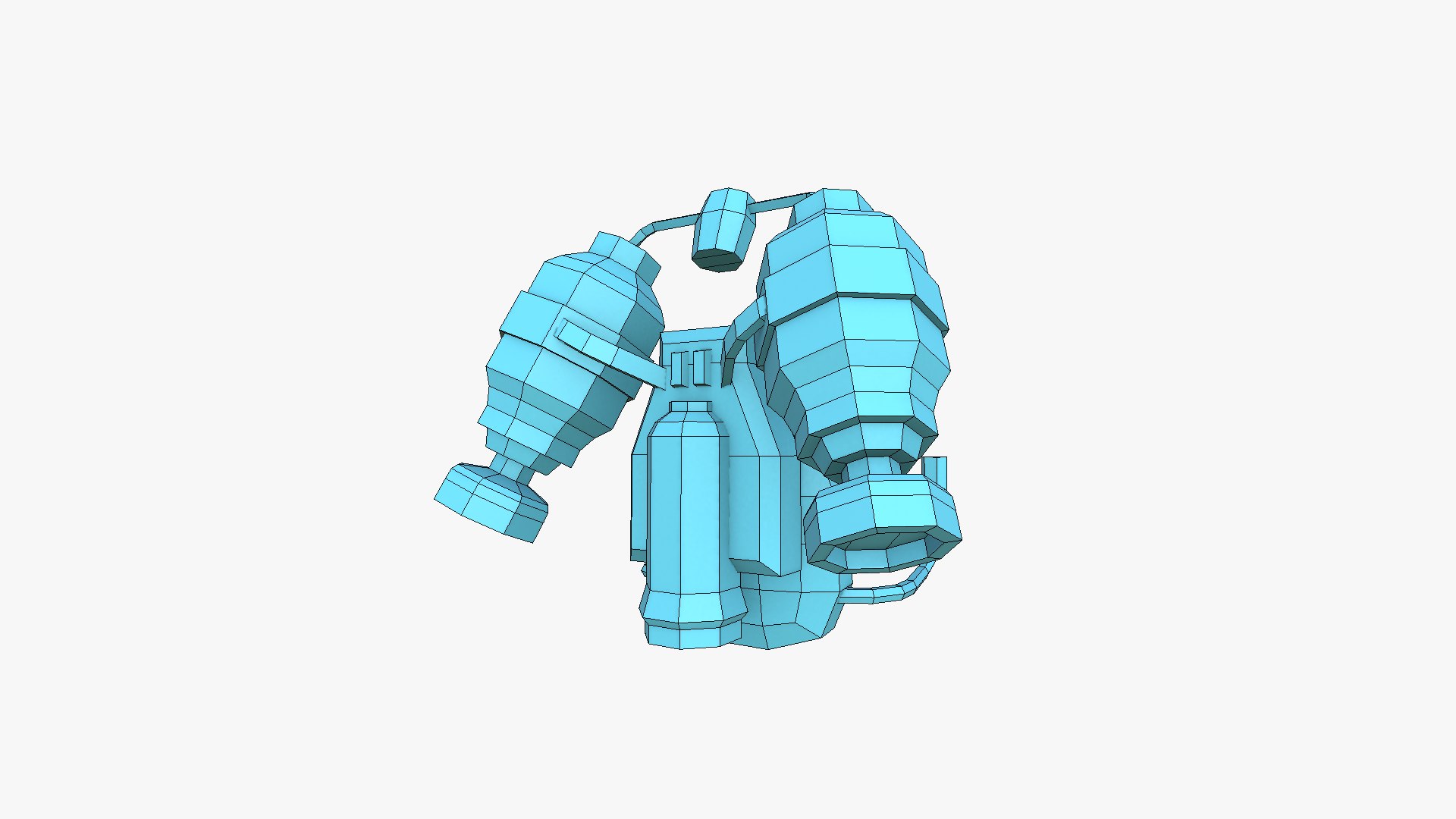 05 Jetpack Low Poly F Collection - SciFi Character Design 3D Model ...