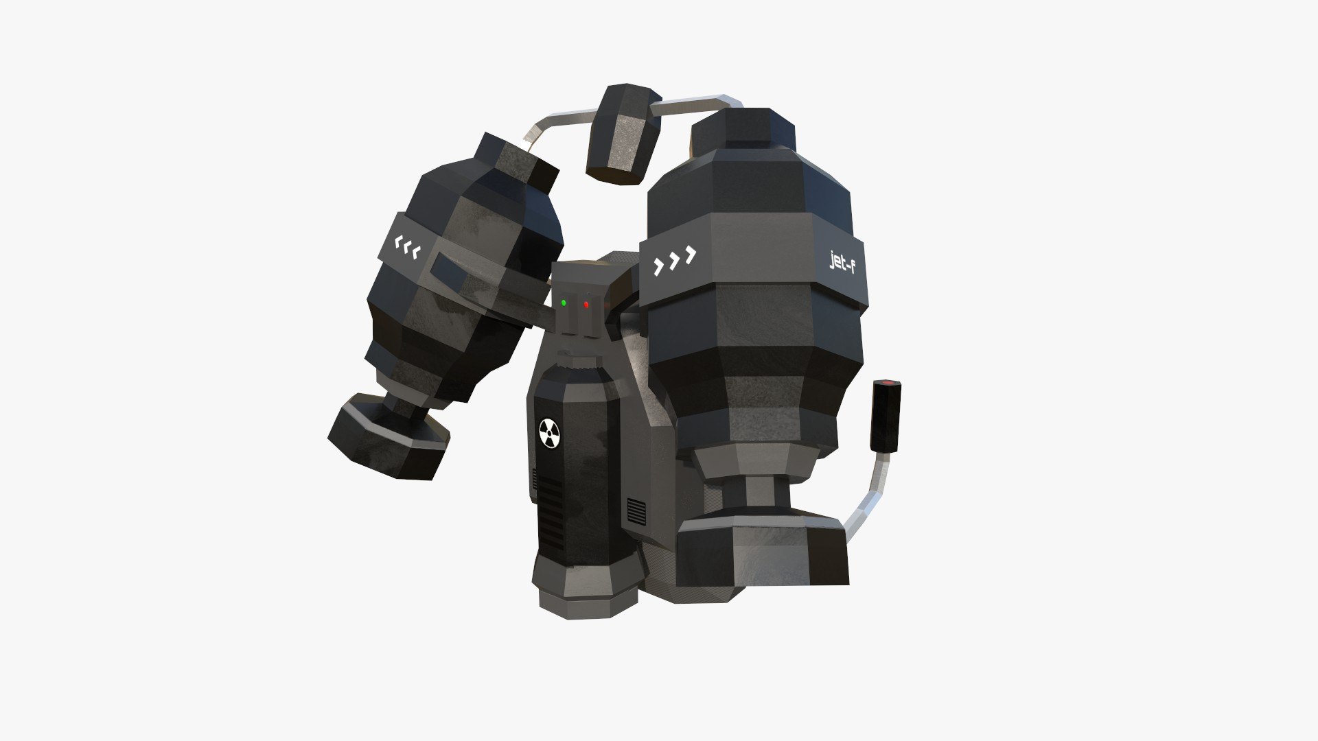 05 Jetpack Low Poly F Collection - SciFi Character Design 3D Model ...