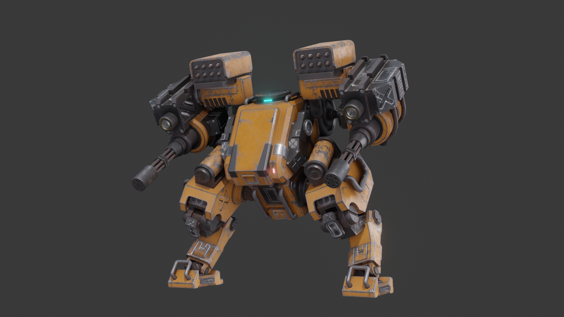 Mech Yellow 3D Model - TurboSquid 1691413