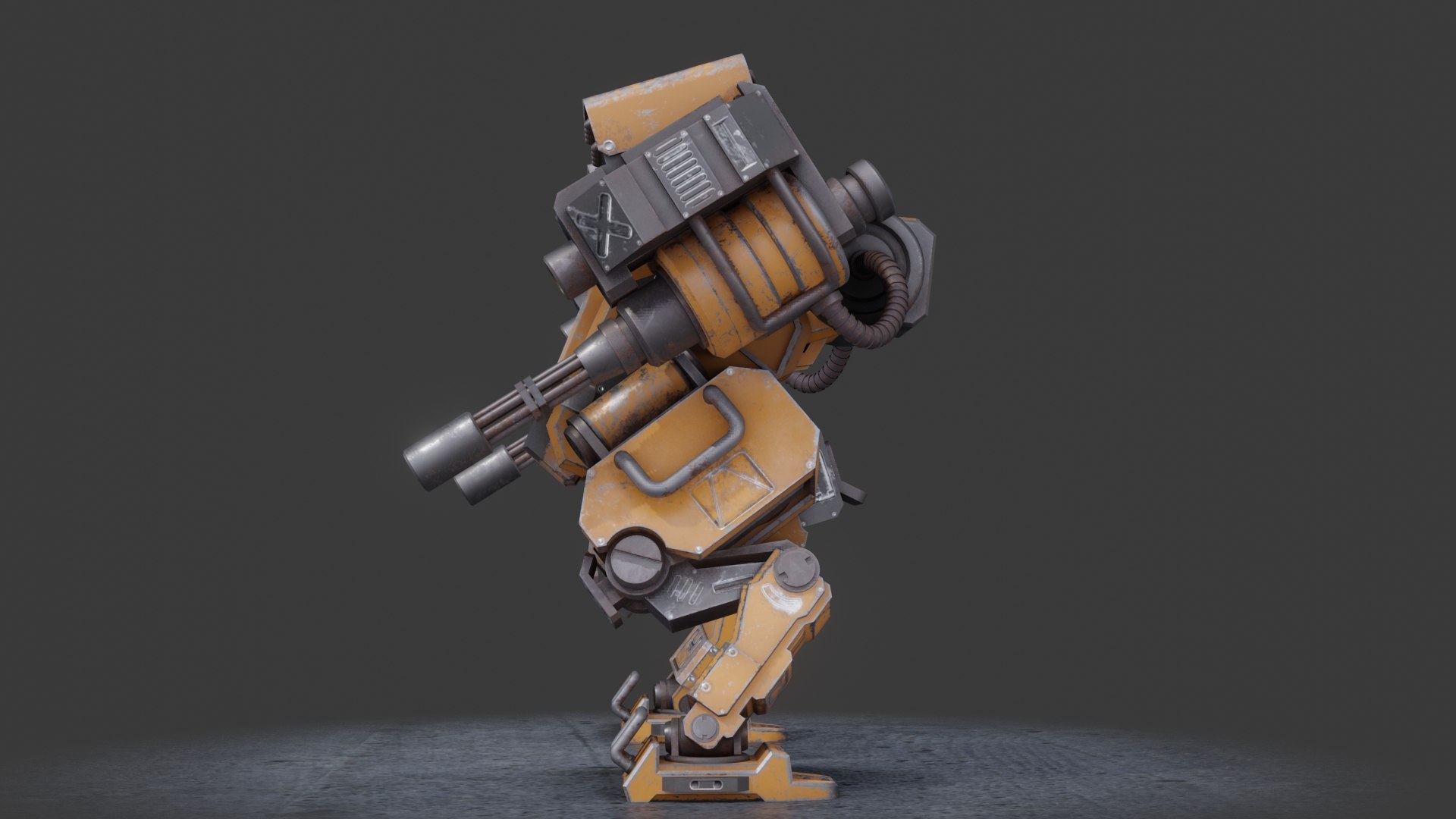 Mech Yellow 3D Model - TurboSquid 1691413