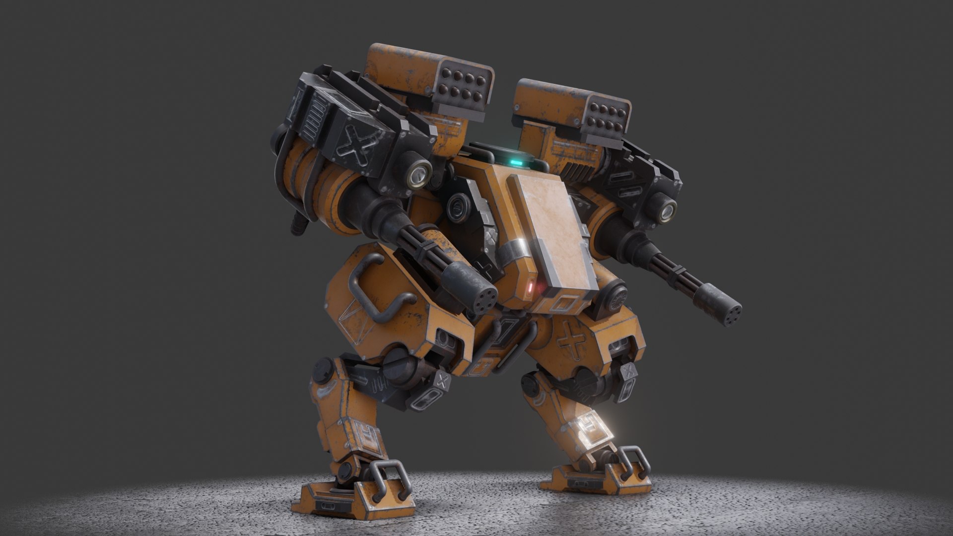 Mech Yellow 3D Model - TurboSquid 1691413