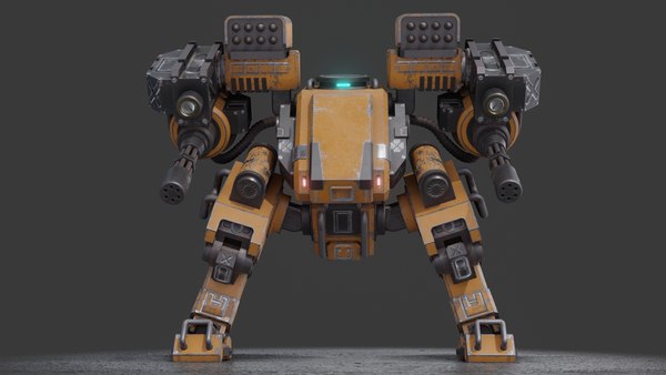 Mech yellow 3D model - TurboSquid 1691413
