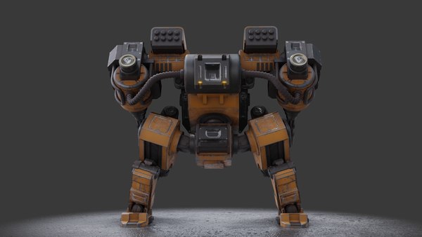 Mech yellow 3D model - TurboSquid 1691413