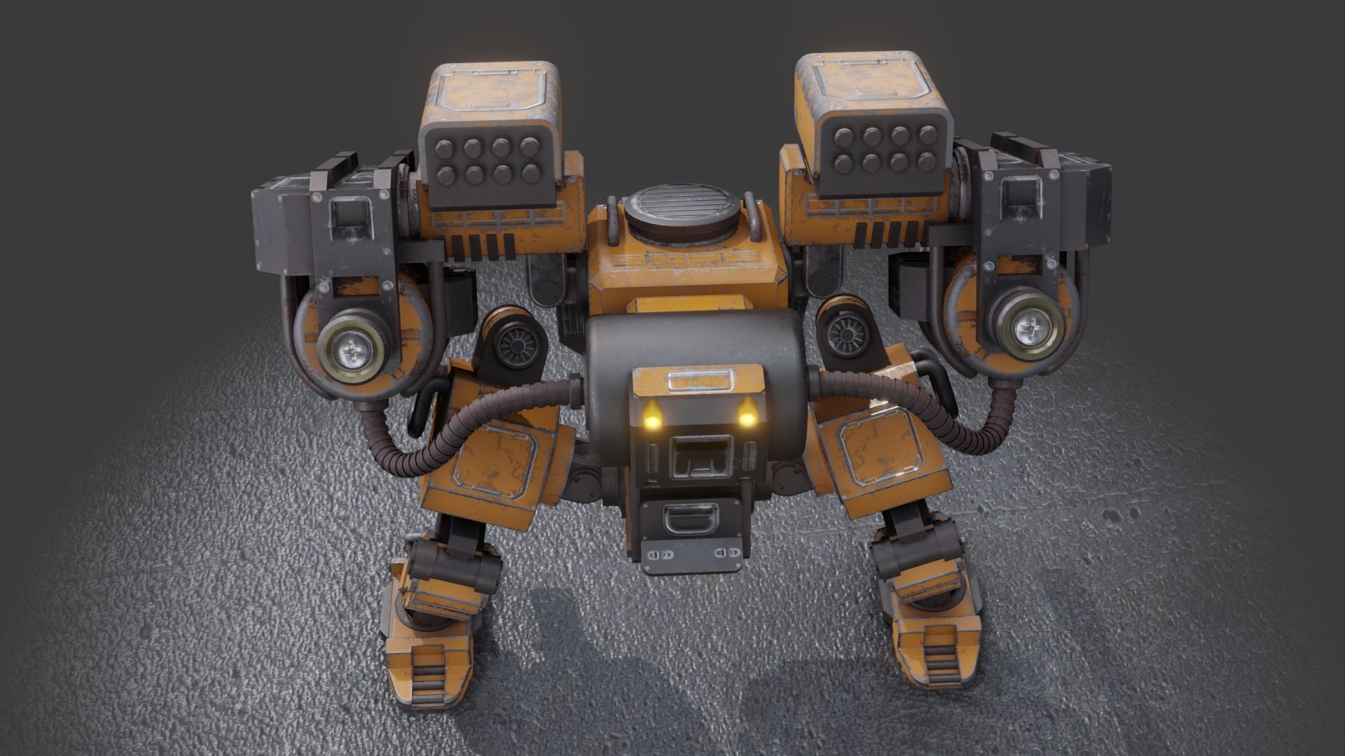 Mech Yellow 3D Model - TurboSquid 1691413