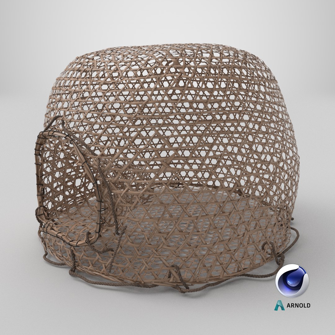 Traditional Bamboo Fish Trap 3D Model - TurboSquid 2458248