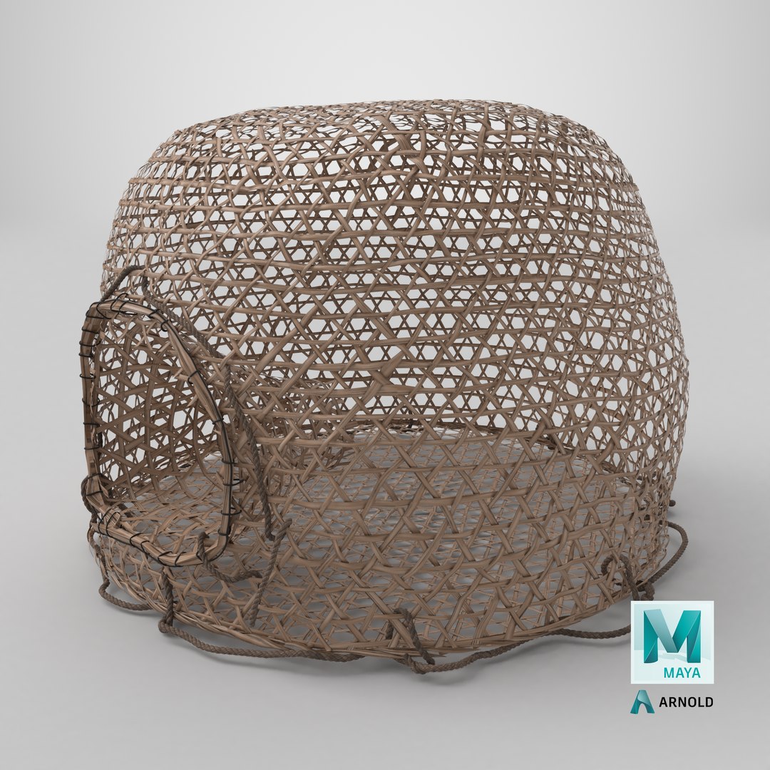Traditional Bamboo Fish Trap 3D Model - TurboSquid 2458248