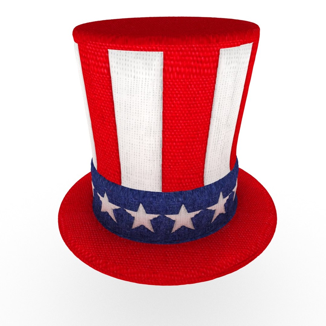 3d Uncle Sam S Hat Model