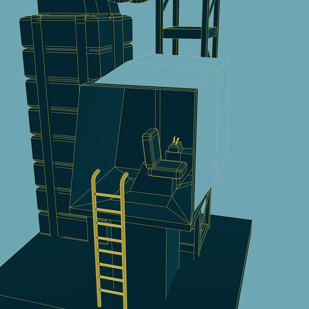 Small Overhead Construction Crane Model - TurboSquid 2427948