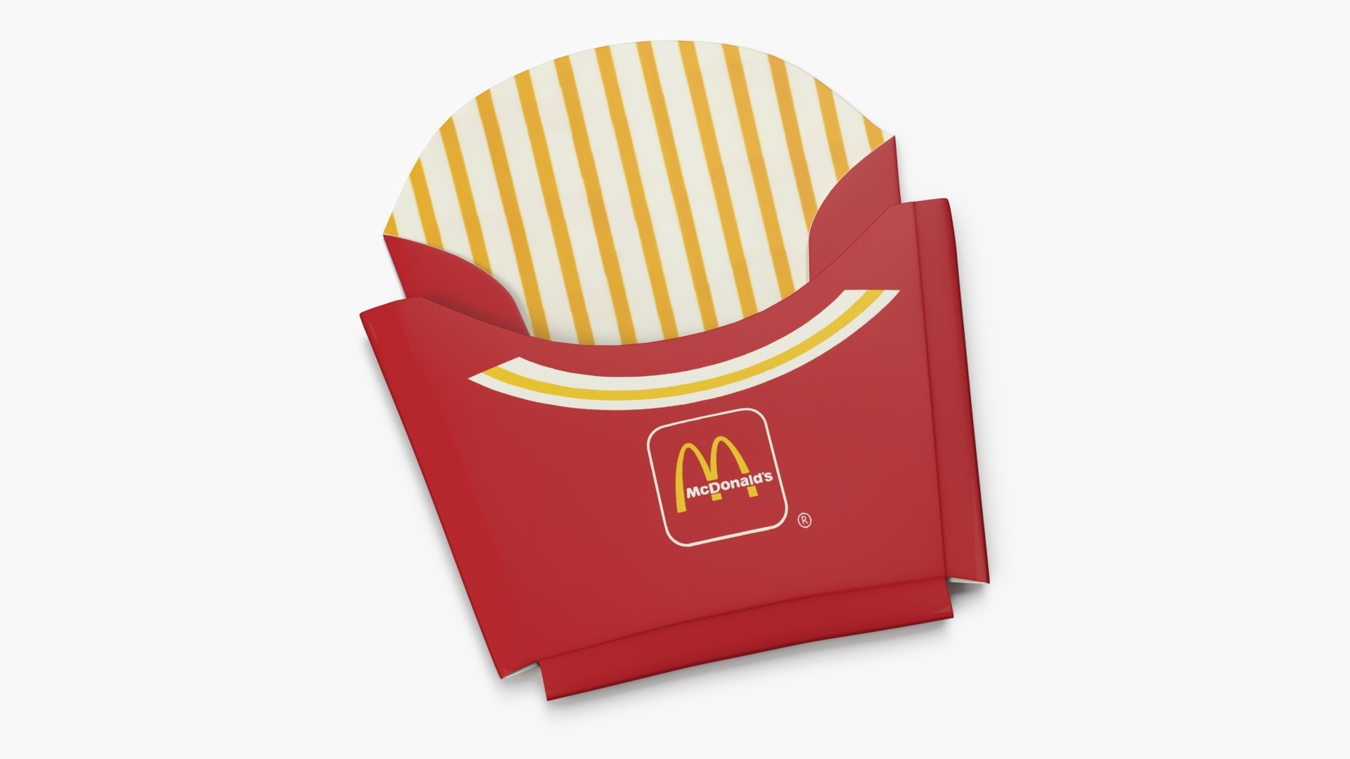 McDonalds French Fries Packaging 3D Model - TurboSquid 2329675