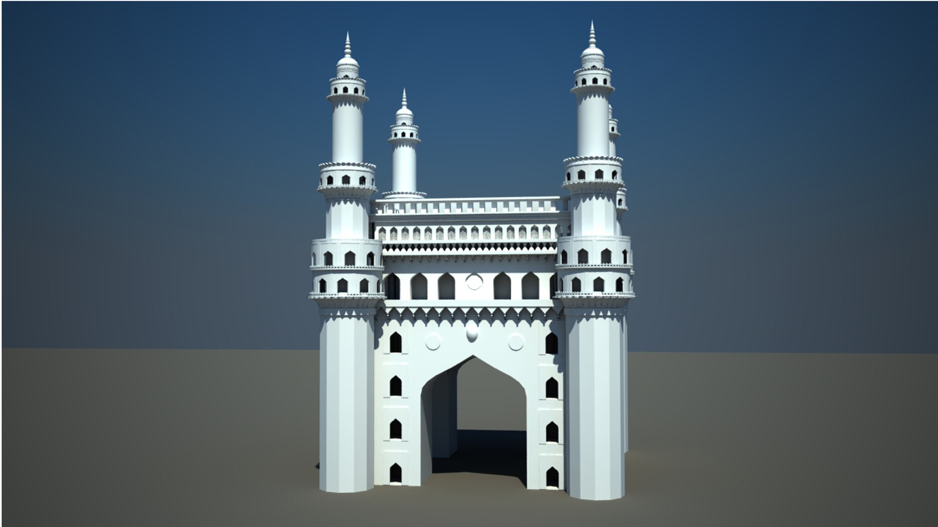 3d Model Charminar