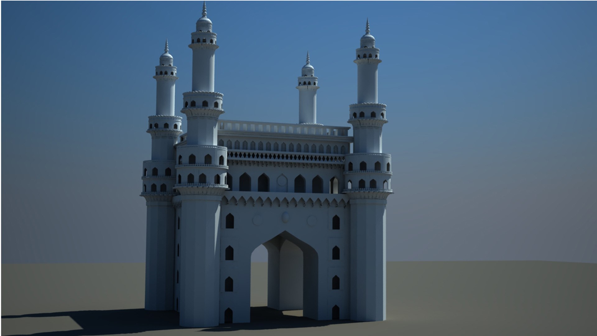 3d Model Charminar