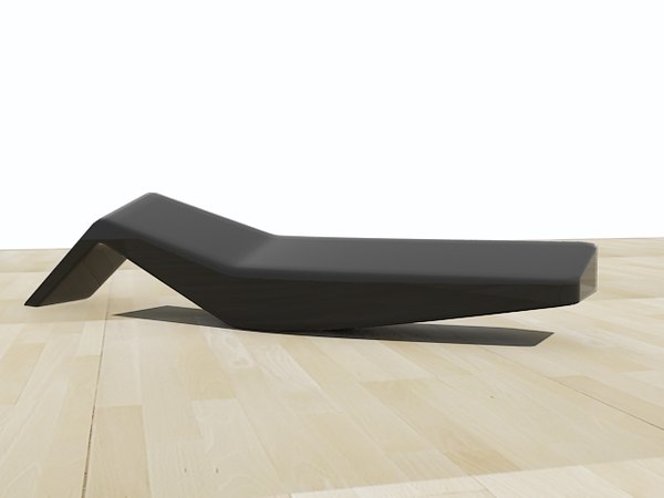 3d modern bench model
