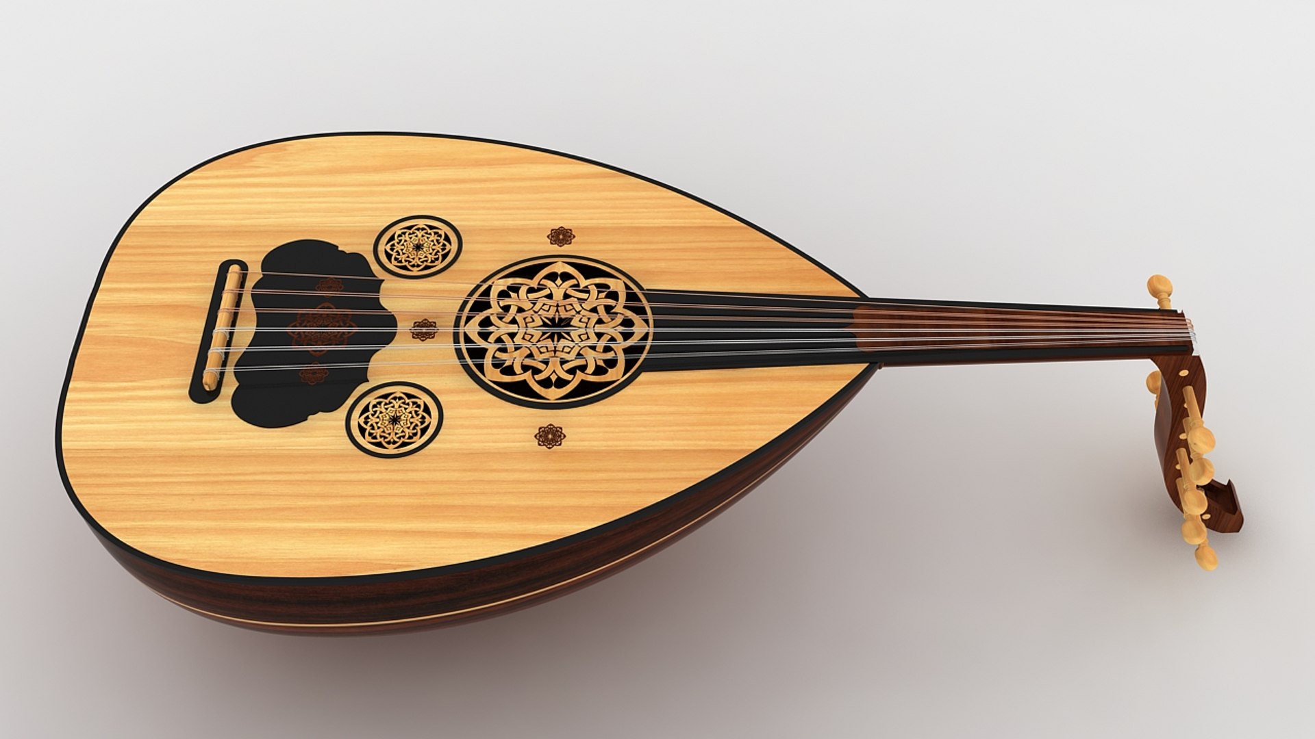 3D Model Arabic Oud Music - TurboSquid 1280805