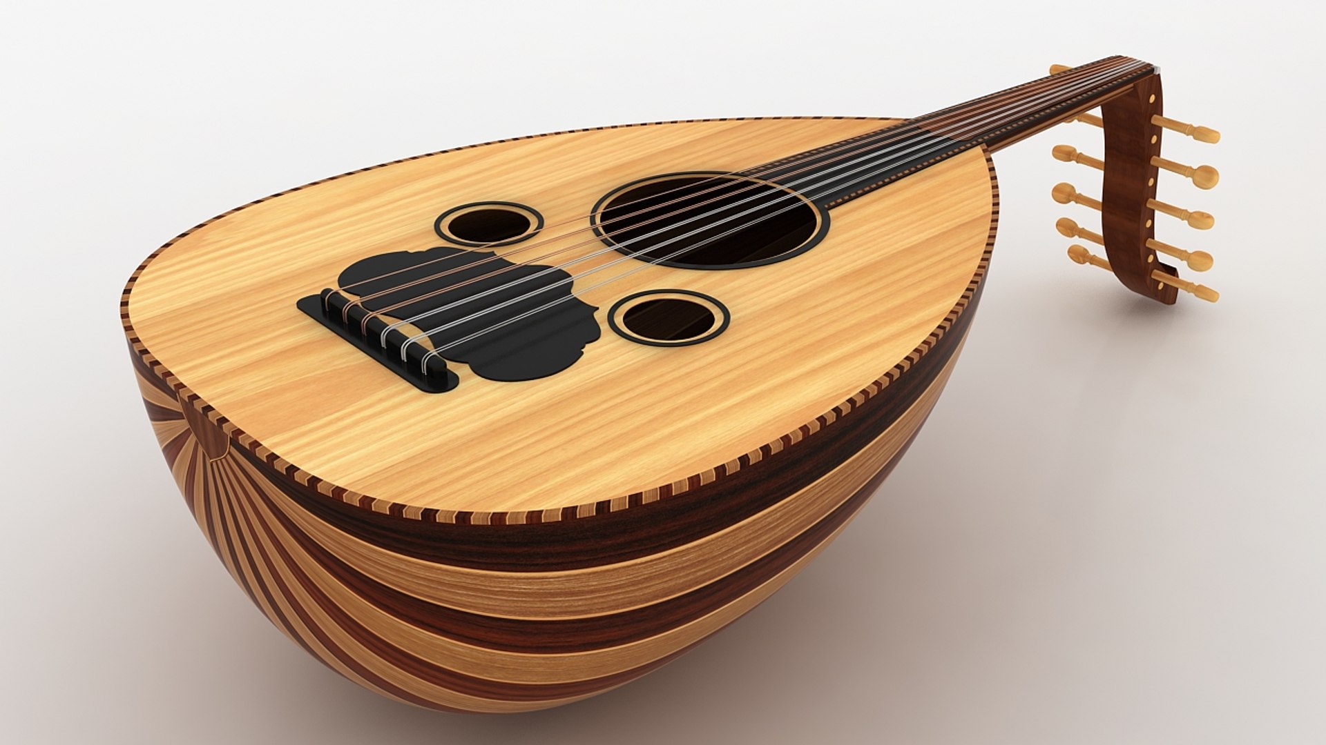 3D Model Arabic Oud Music - TurboSquid 1280805