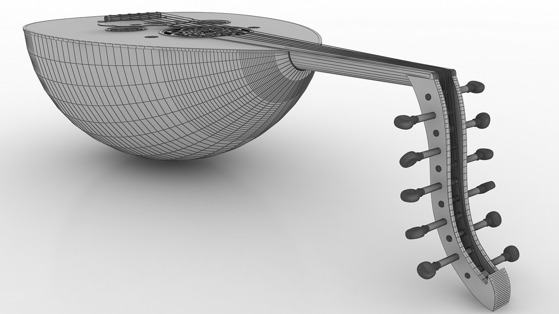 3D Model Arabic Oud Music - TurboSquid 1280805