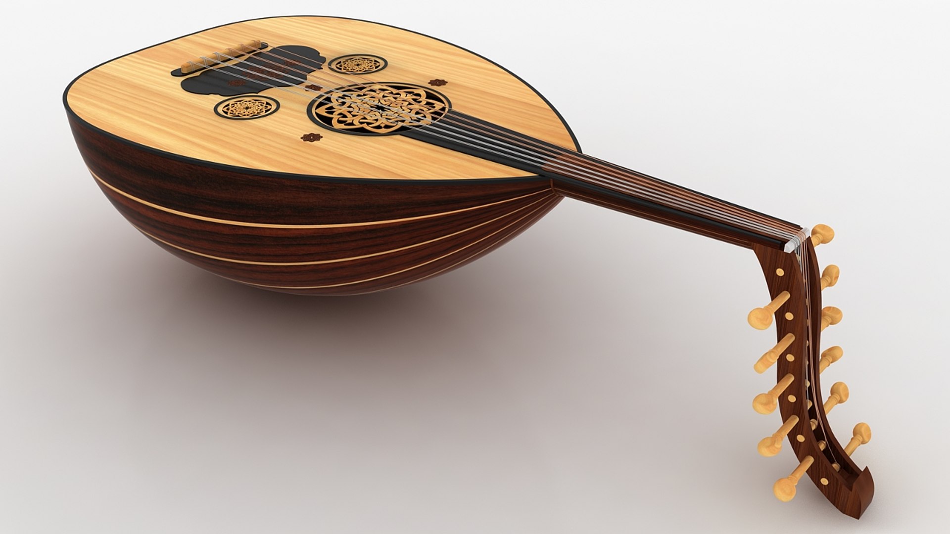 3D Model Arabic Oud Music - TurboSquid 1280805