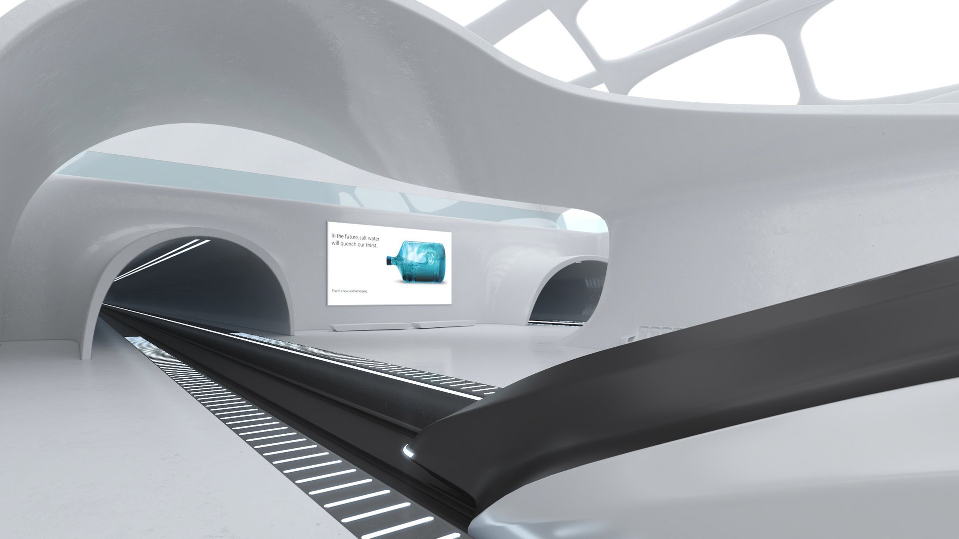 Future Train Station 2050 Model - TurboSquid 2064552