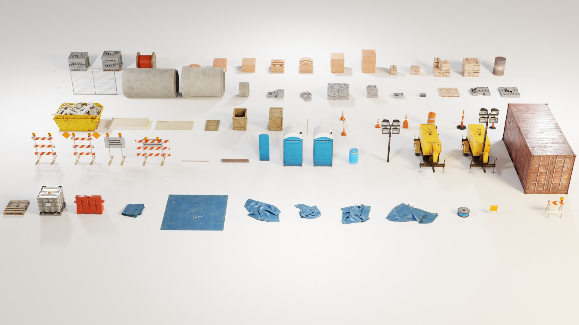 Construction Props model - TurboSquid 2169675