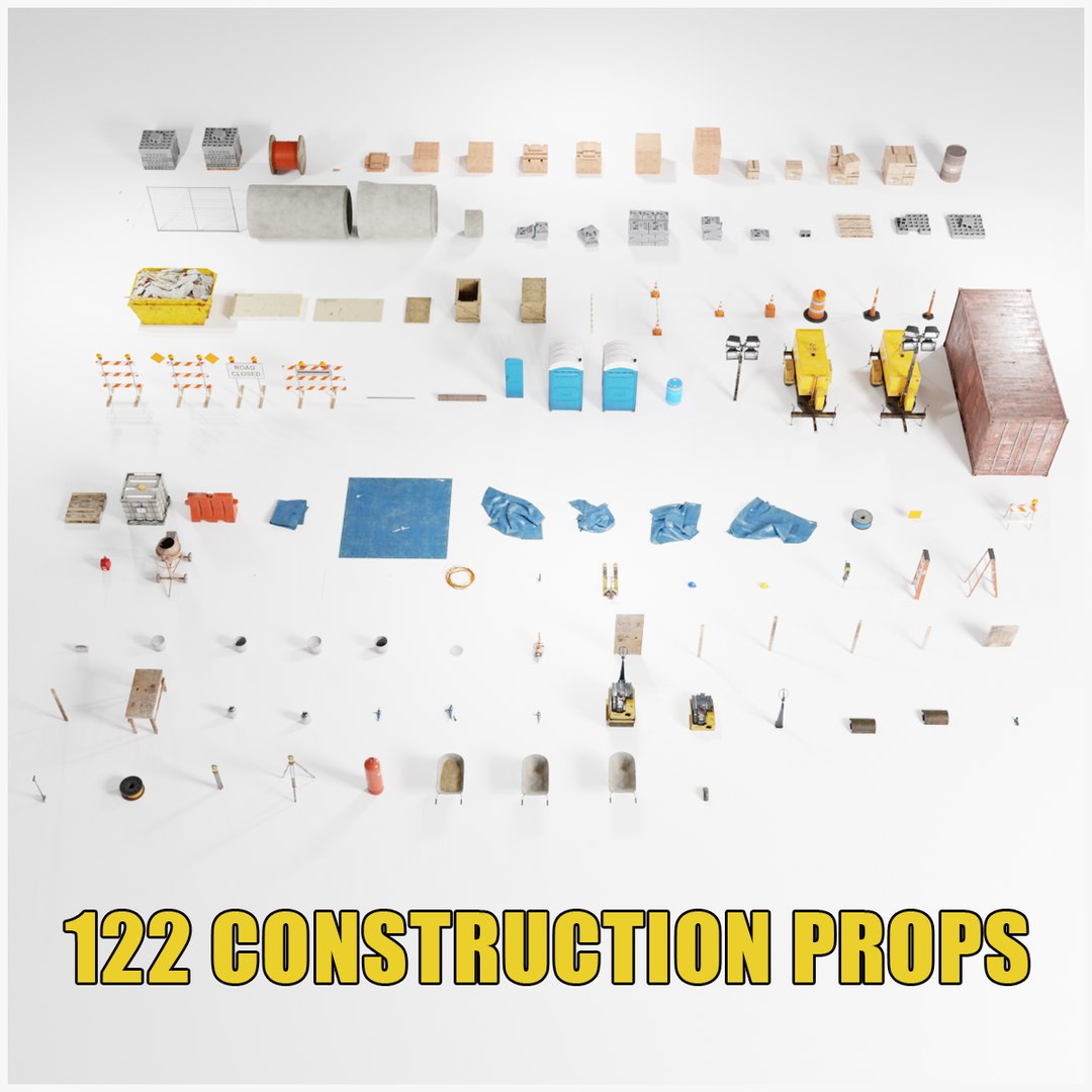 Construction Props Model - TurboSquid 2169675