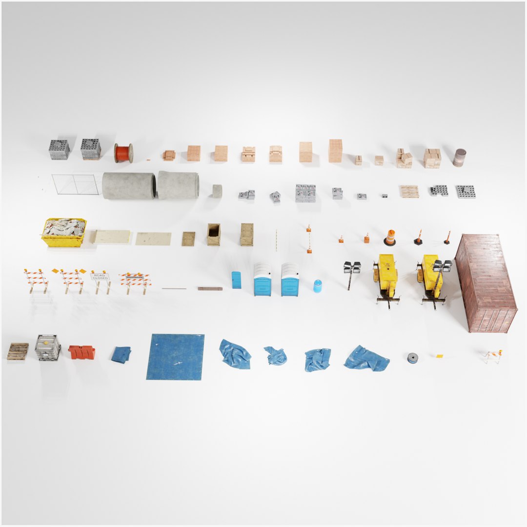 Construction Props model - TurboSquid 2169675