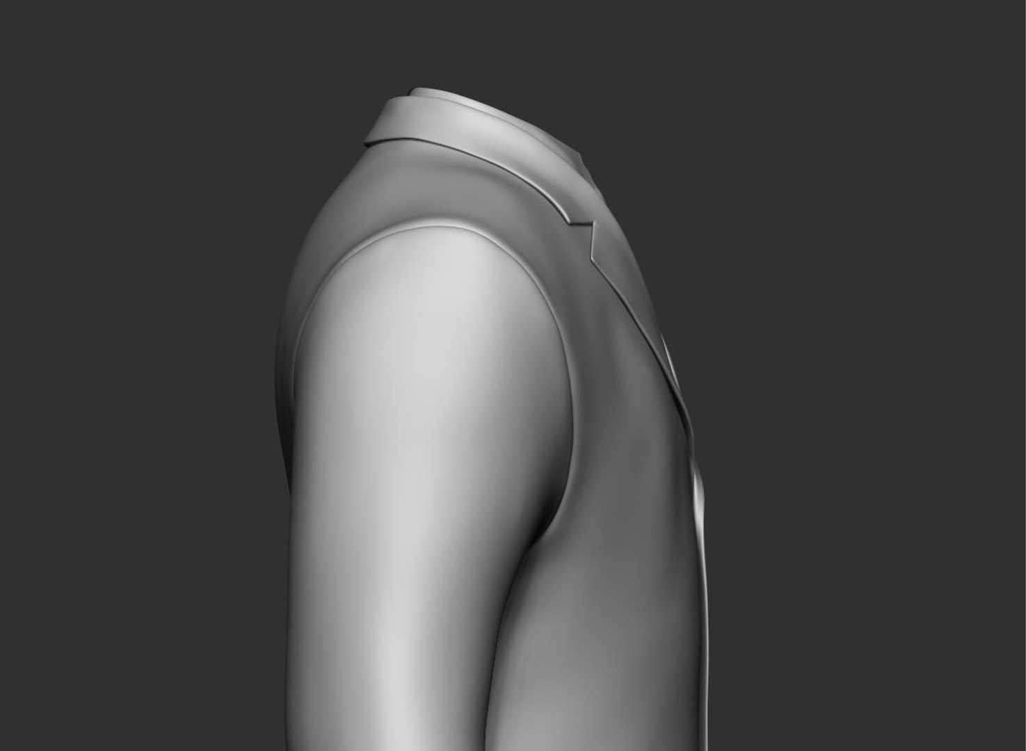 Zbrush Sculpt Suit Jacket 3D Model - TurboSquid 1224720