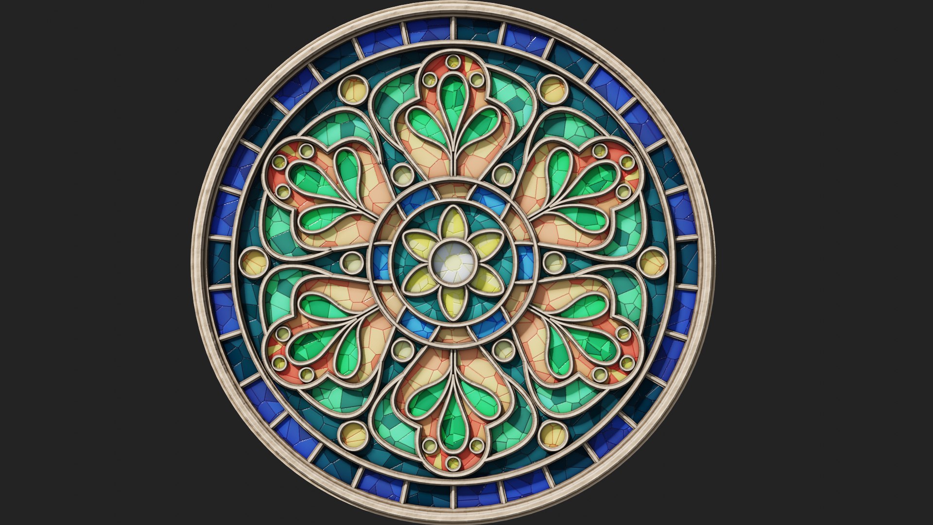 Round Gothic Rose Window 3D Model 3D Model - TurboSquid 1936688
