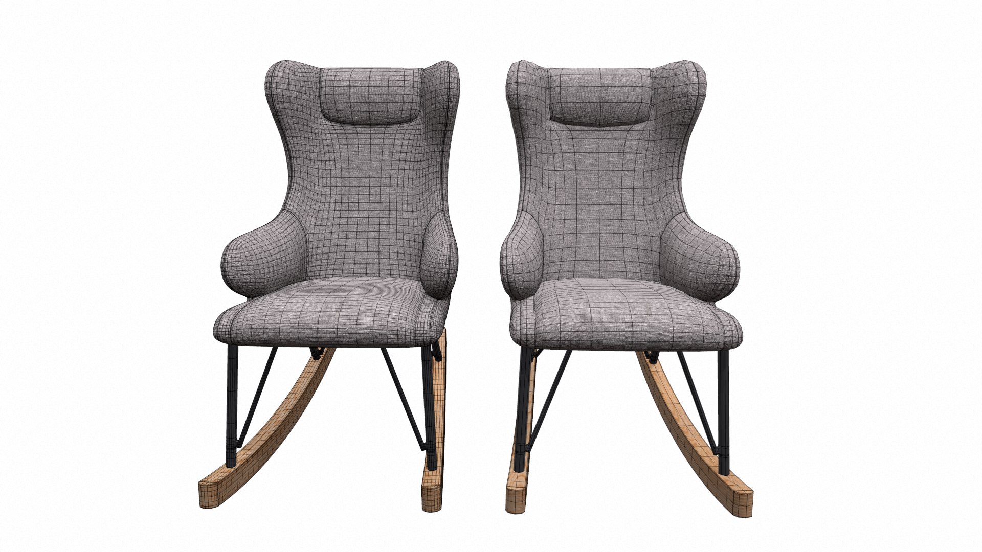3D Model Rocking Chair 14 - TurboSquid 2111455