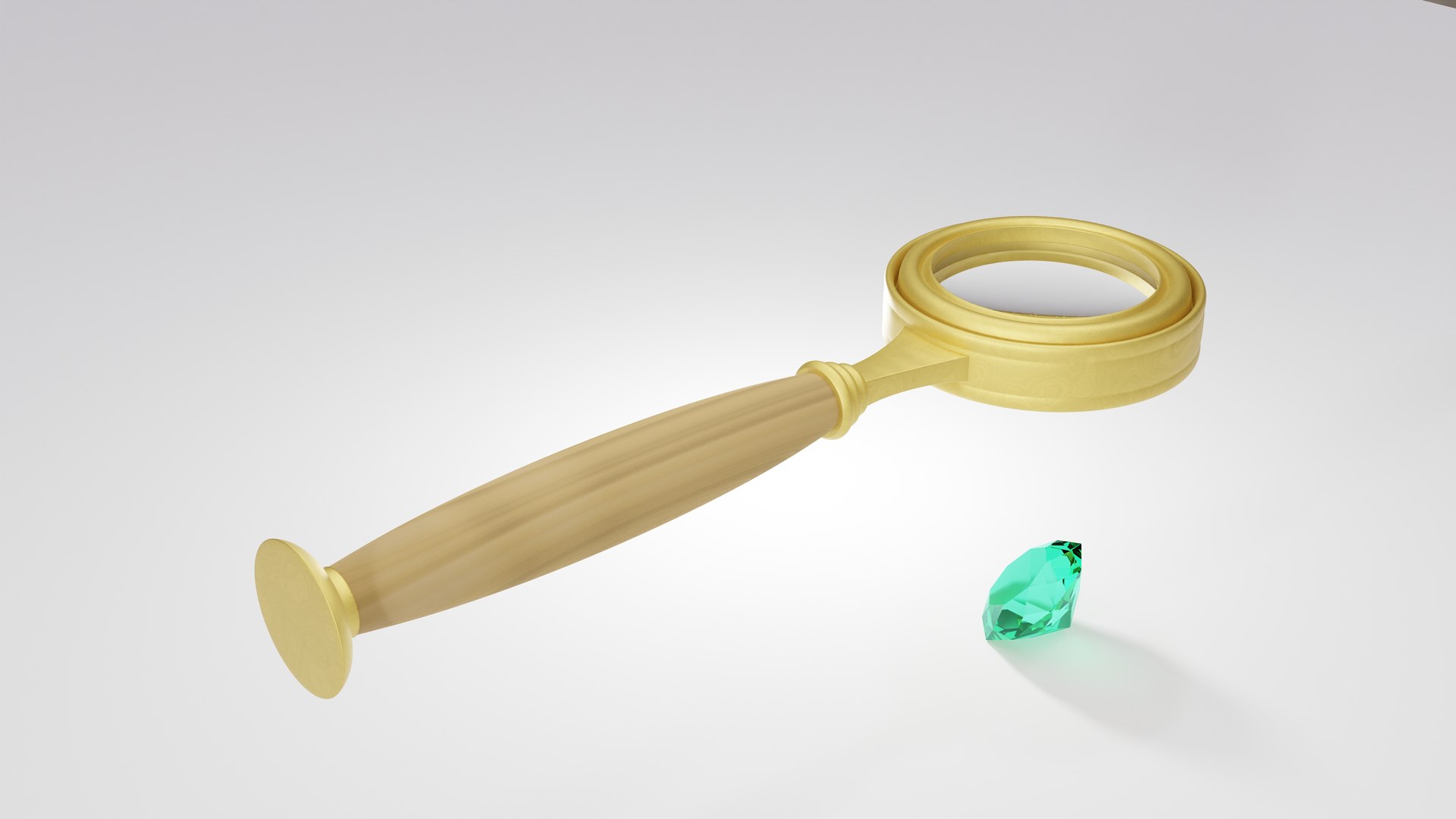 3D Model MAGNIFYING GLASS - TurboSquid 2061022