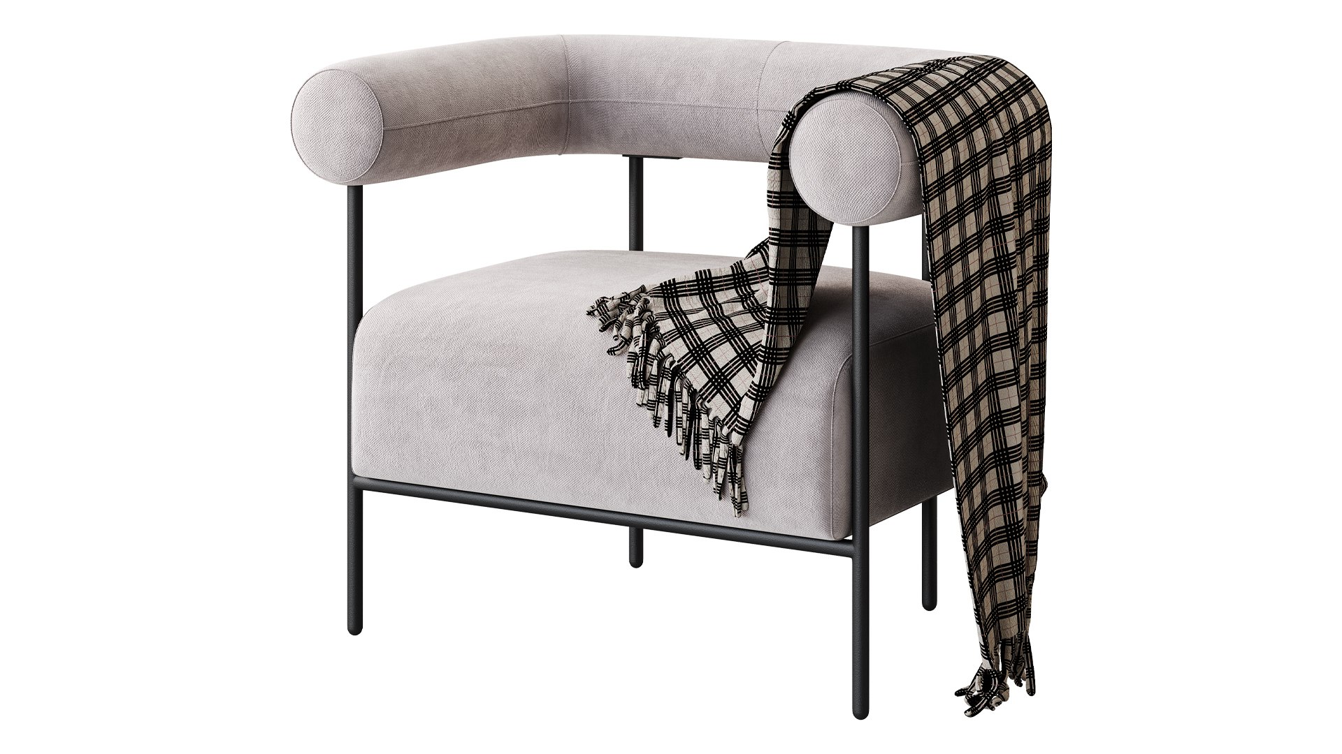 Fulbourn Rust Ochre Velvet Armchair 3D Model - TurboSquid 2292704