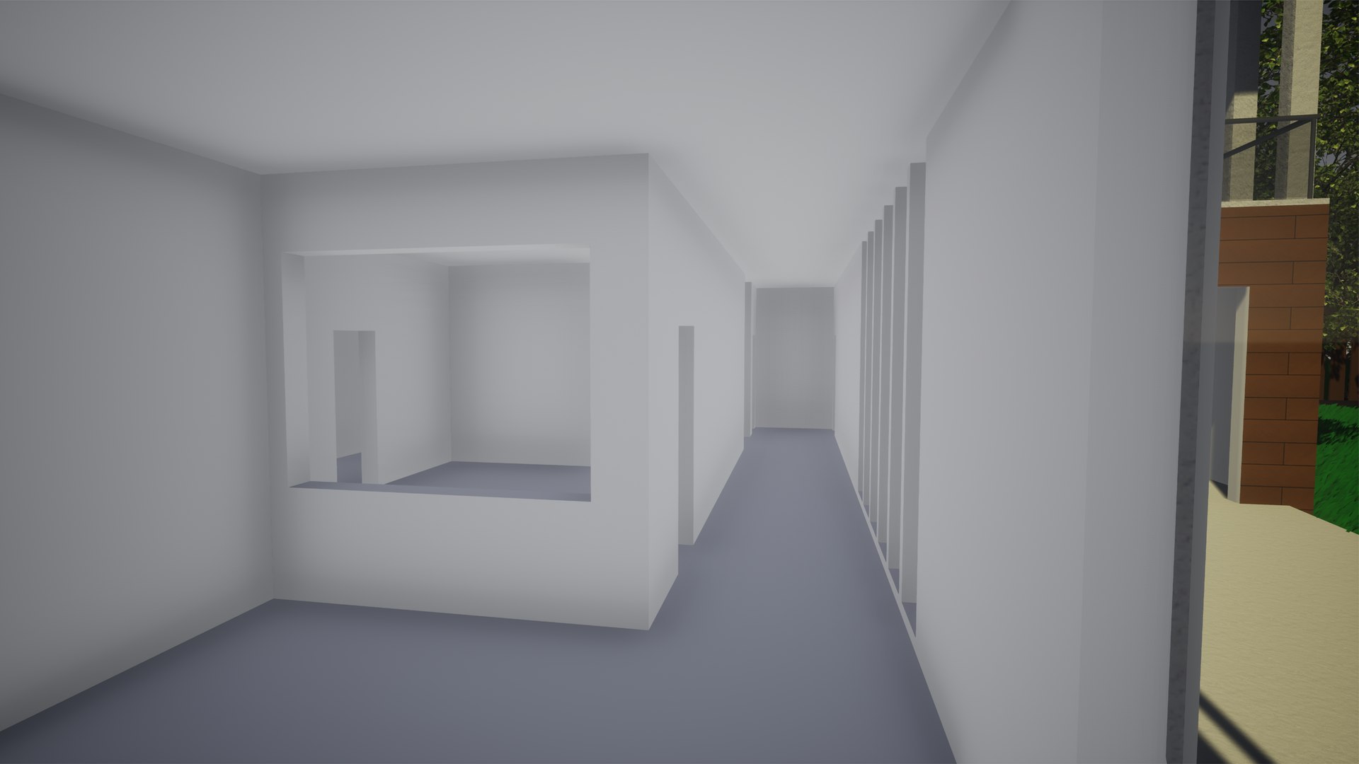 Modern, High-poly House With Internaternal Walls And A Basement Model ...