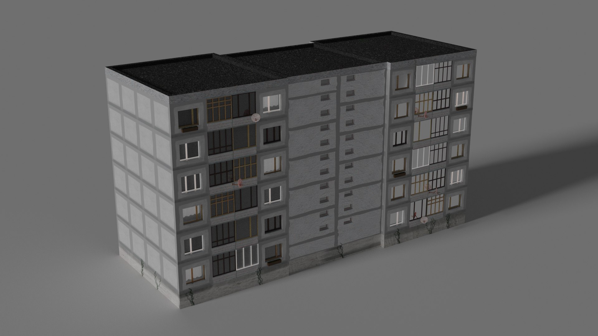 3D Block Flats Soviet Eastern - TurboSquid 1502912