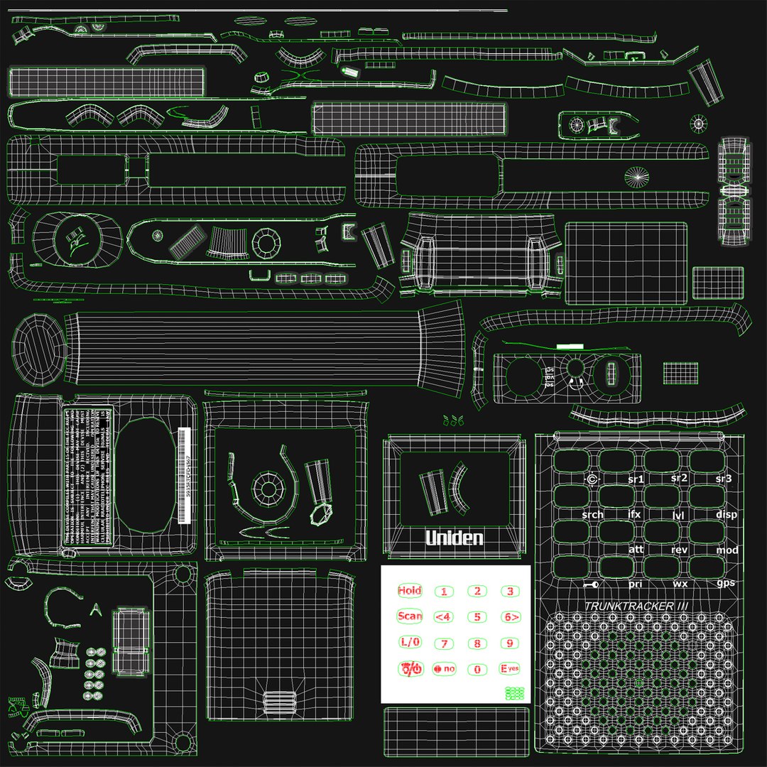 3d Analog Police Scanner Uniden Model