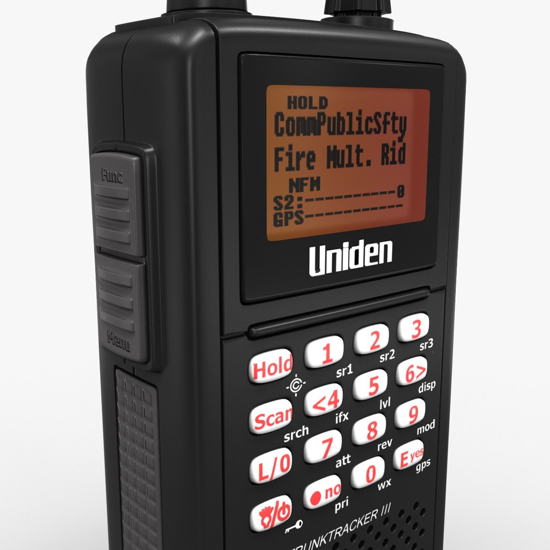 3d Analog Police Scanner Uniden Model