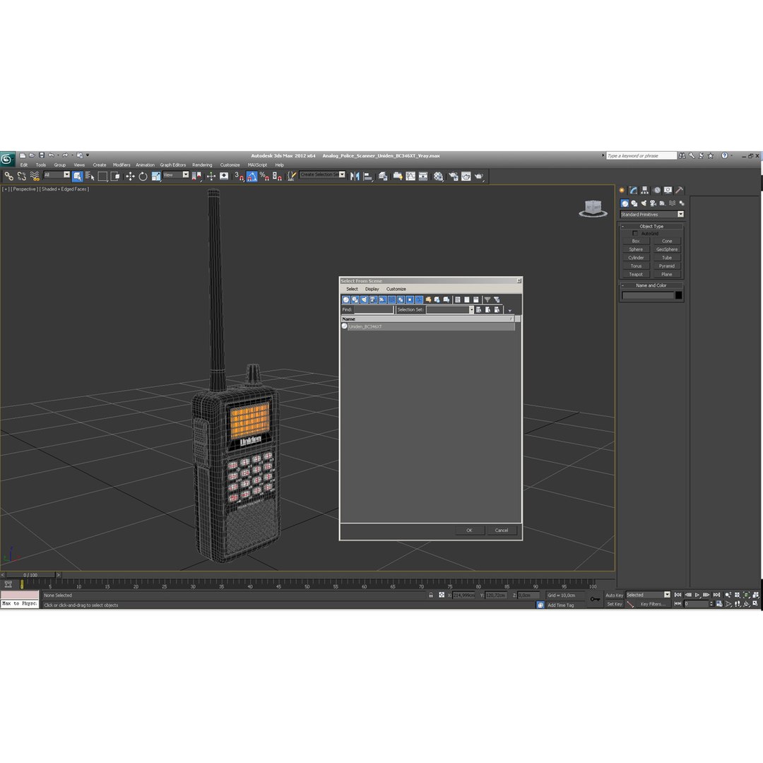 3d Analog Police Scanner Uniden Model